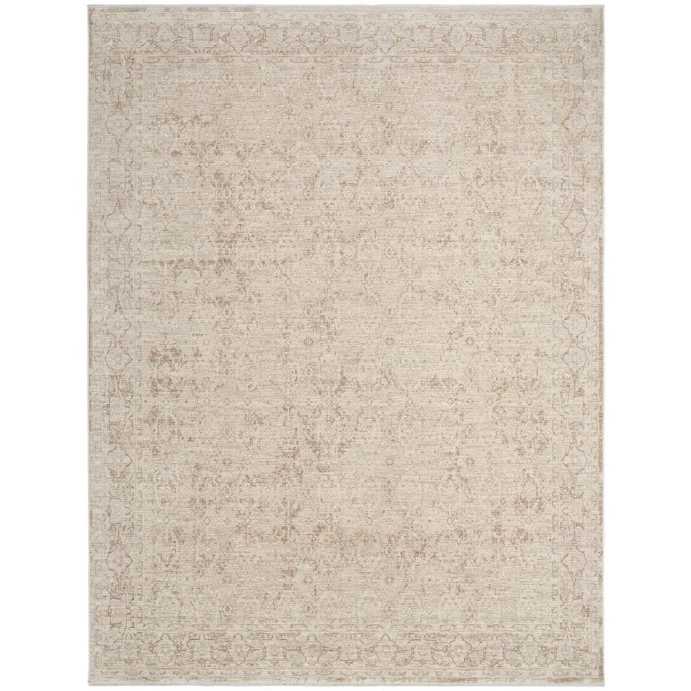 Nourison Outlines Ivory Grey 6 ft. x 9 ft. All-over design Traditional ...