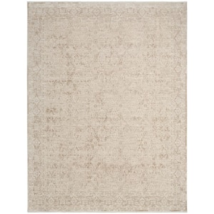 Nourison Outlines Ivory Grey 6 ft. x 9 ft. All-over design Traditional ...
