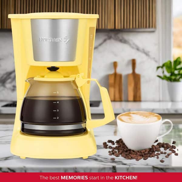 Yellow coffee maker store
