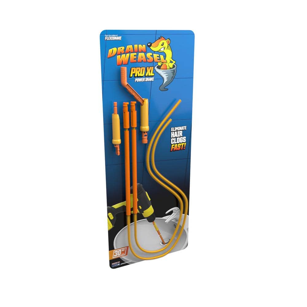 FlexiSnake Drain Weasel PRO XL 30 in. PowerSnake DWMAXP30 - The Home Depot
