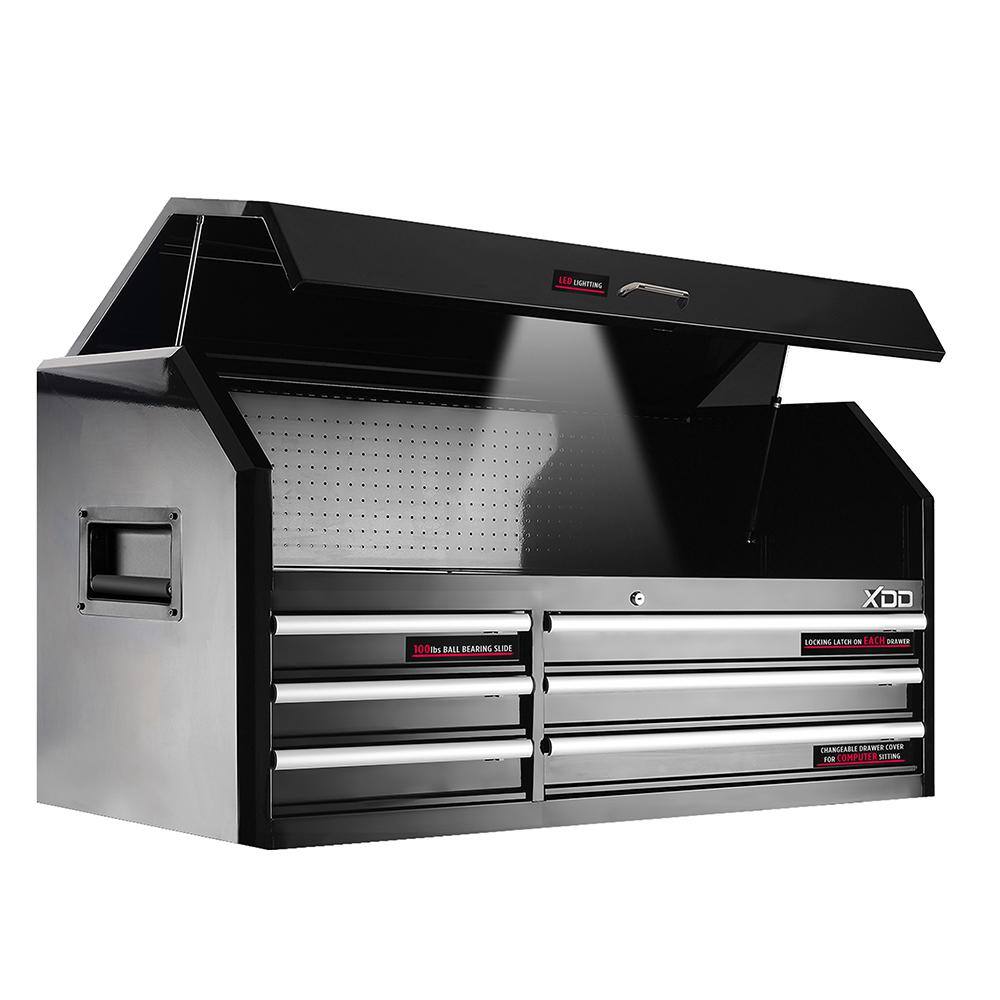 XDD 56 in. 6-Drawer Tool Chest in Matte Black-FR5606A - The Home Depot