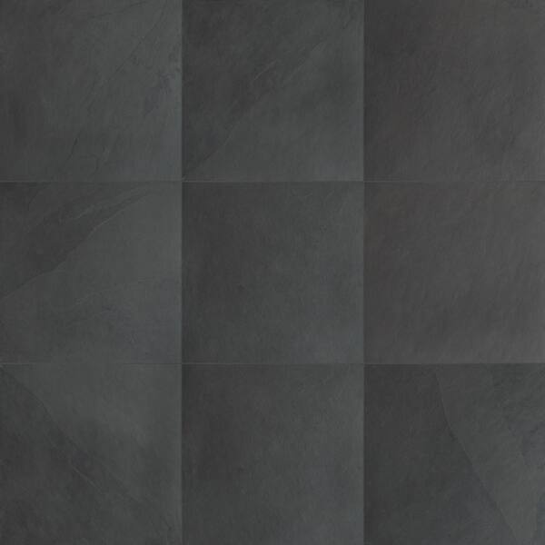 MSI Montauk Black 12 in. x 12 in. Honed Slate Floor and Wall Tile 10 sq ...