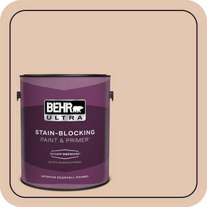 BEHR PREMIUM PLUS 8 oz. #MQ1-31 Cockleshell Semi-Gloss Interior ...