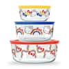 Pyrex 6-piece Glass Food Storage Set: Hello Kitty, Ribbons and Bows ...