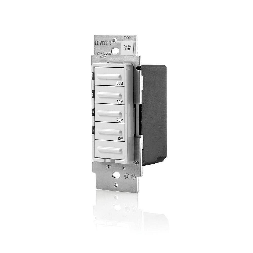 Leviton 1800-Watt 60-Minute Decora Preset Single-Pole/3-Way Countdown ...