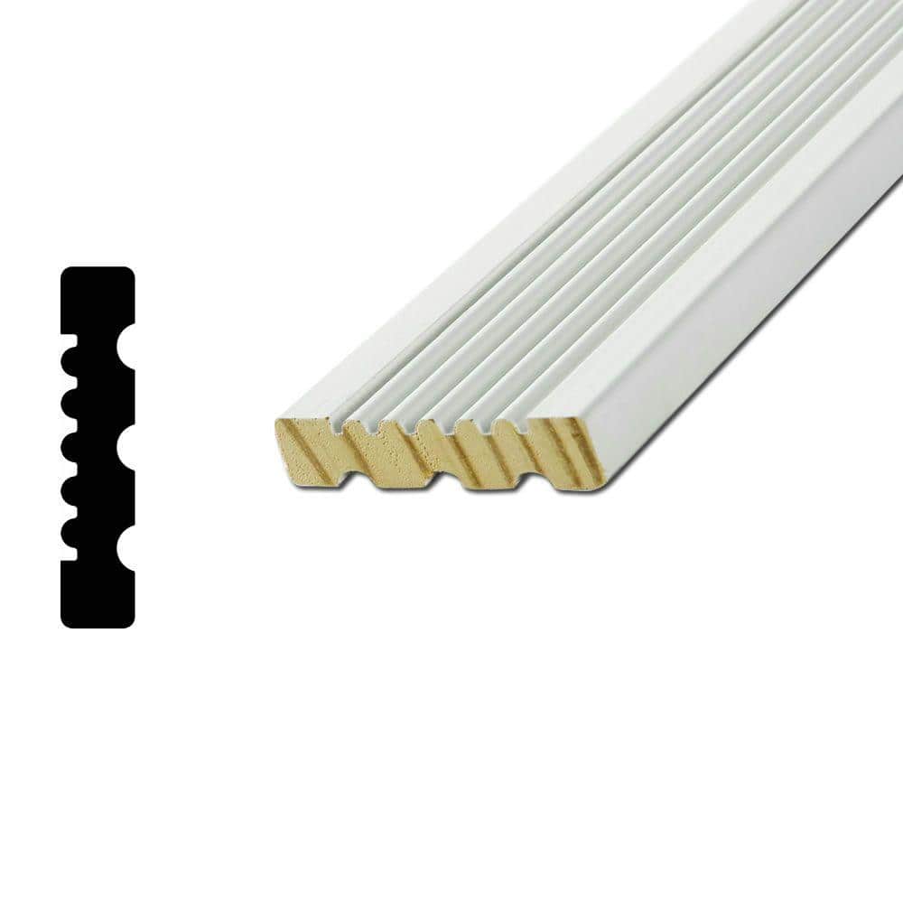 American Wood Moulding WM286 11/16 in. x 3-1/4 in. Finger-Jointed Pine ...