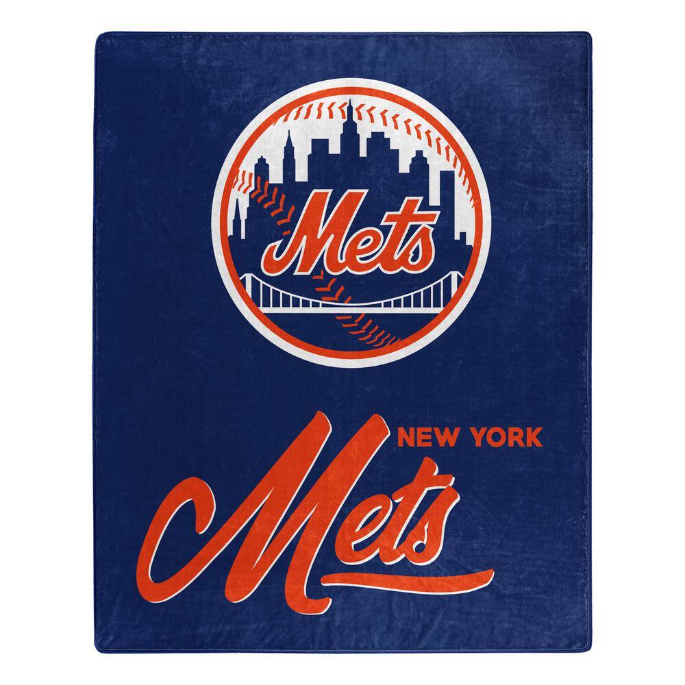 THE NORTHWEST GROUP MLB Mets Signature Raschel Multi-Colored Throw ...