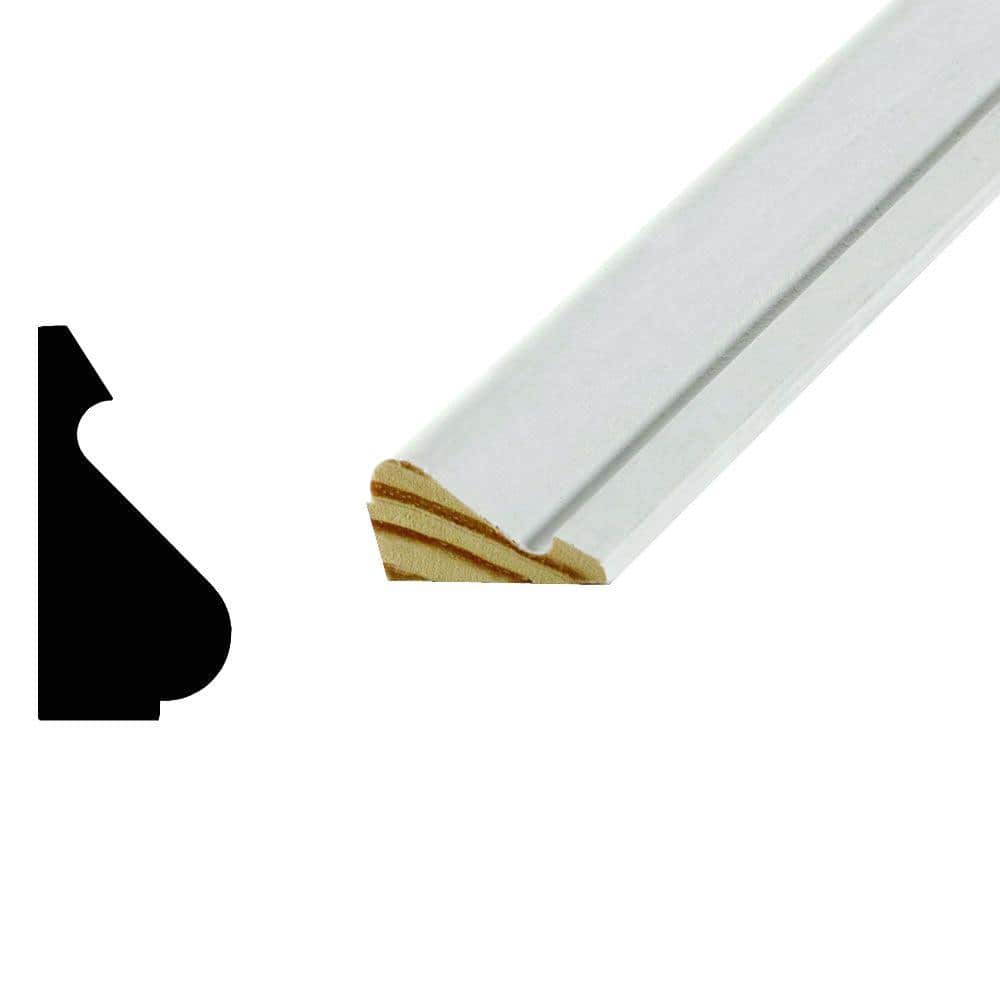 Woodgrain Millwork WM 163 11/16 in. x 1-3/8 in. x 96 in. Painted Finger ...