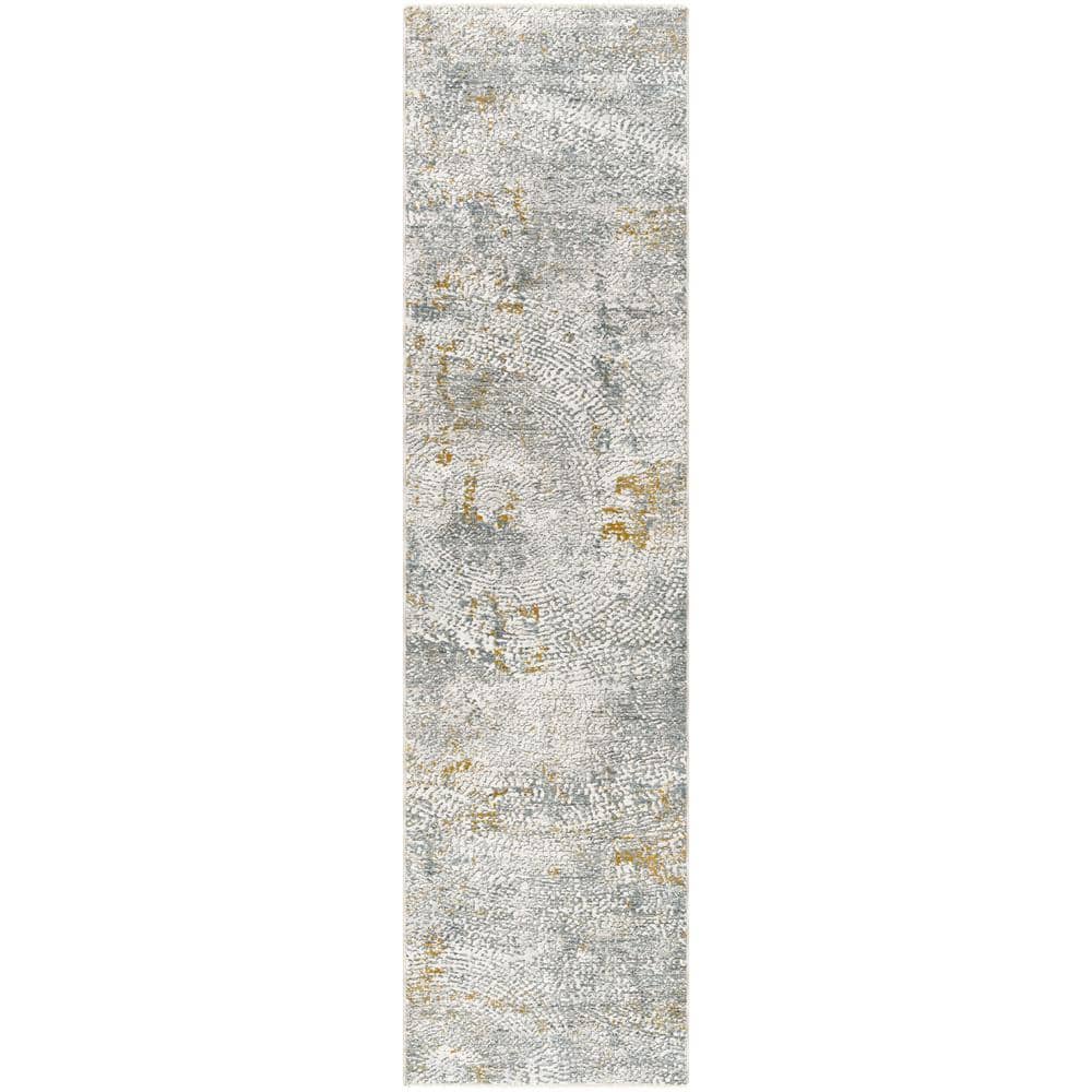 Livabliss Dresden Gray Modern 2 ft. x 7 ft. Indoor Area Rug DRE2320 ...