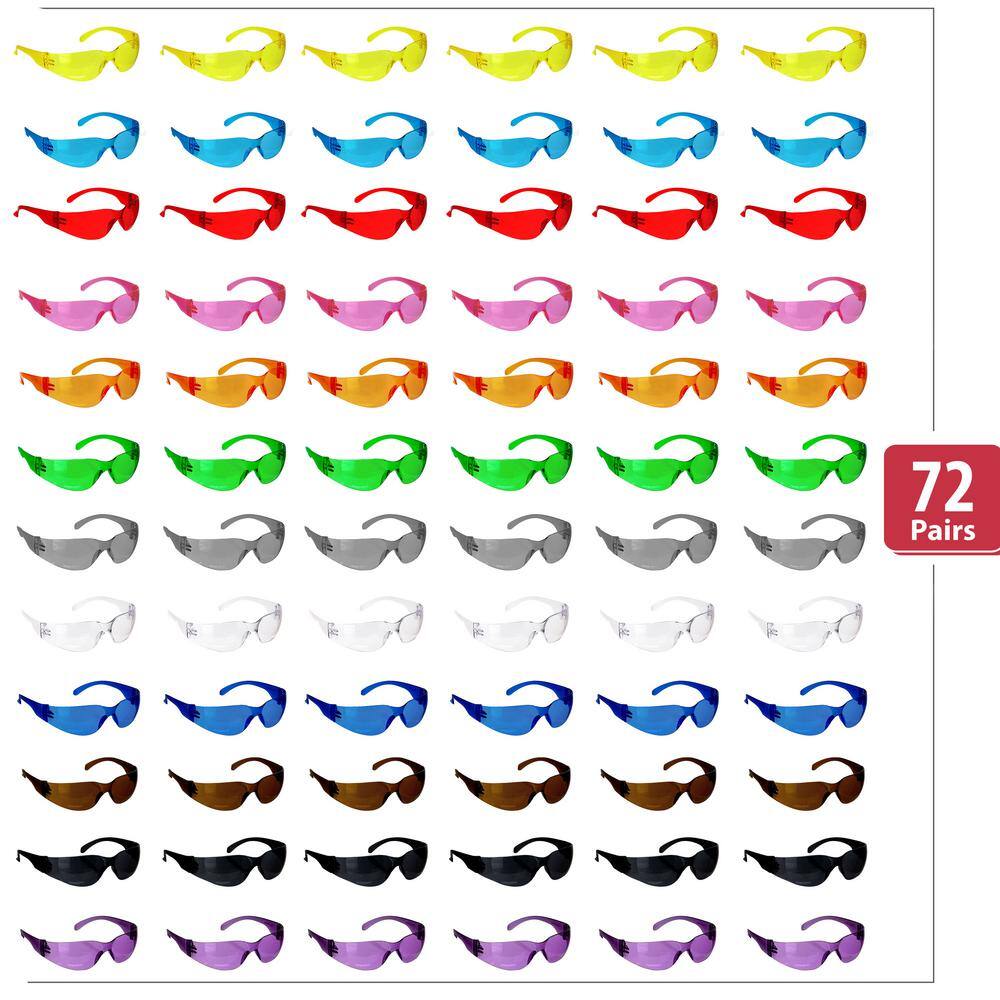 Safe Handler Hyline Variety Full Color Safety Glasses 72 Pairs Sh