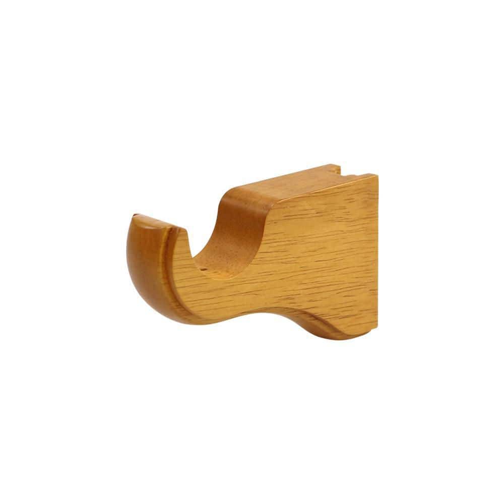 Lumi Home Furnishings Mix and Match Wood Single Curtain Rod Bracket in ...