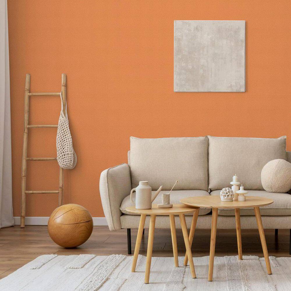 Orange Solid Contact Paper Peel and Stick Wallpaper Roll (Set of 2 ...