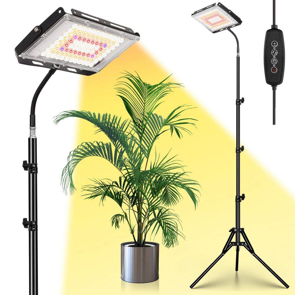 Reviews for BeamBox 96 LED Full Spectrum Grow Light, 68 in. Tripod, 4/8 ...