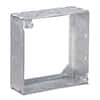 Southwire 4 in. W x 1-1/2 in. D Steel Metallic Square Extension Ring ...