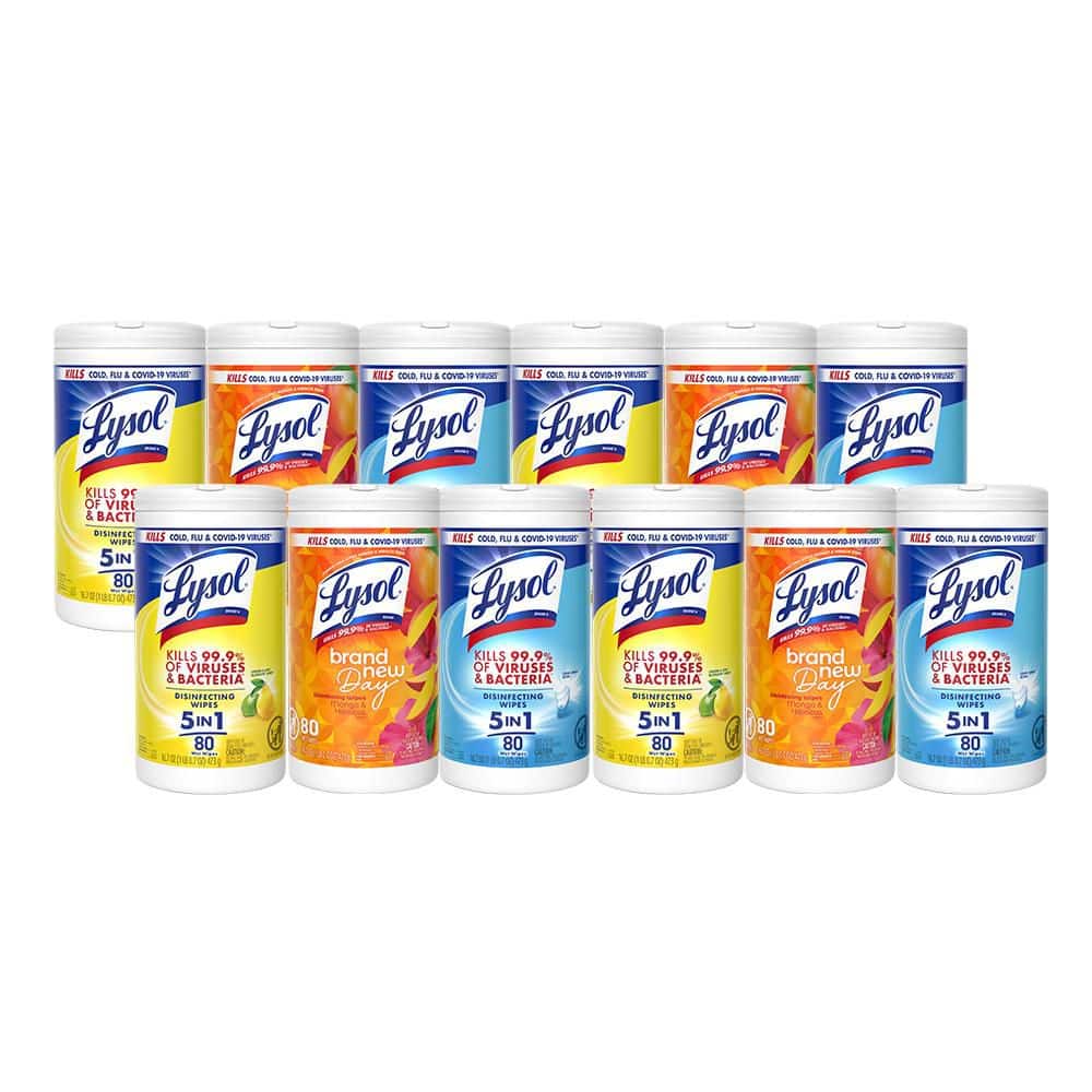 Reviews for Lysol 80-Count Disinfecting Wipes Multi-Scent Disinfecting ...