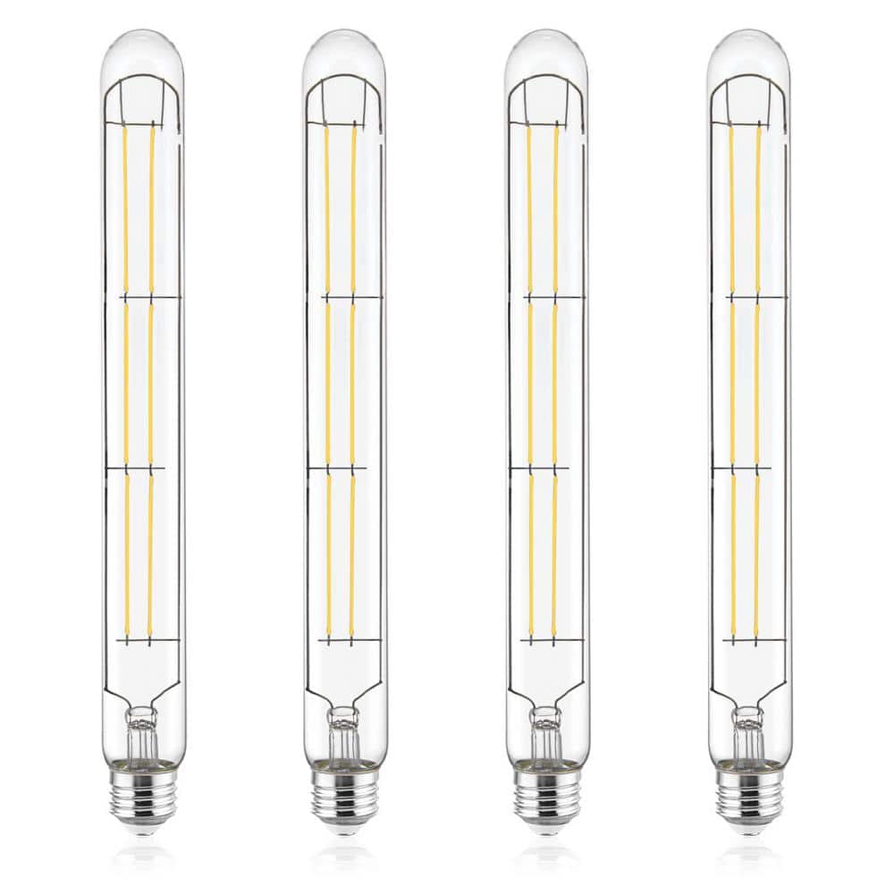 LUXRITE 60W Equivalent, Vintage T9 Long Tube LED Light Bulbs, 2700K 800 ...