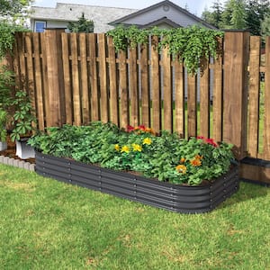 Reviews for VEIKOUS 8 ft. x 4 ft. x 1 ft. Galvanized Steel Raised ...