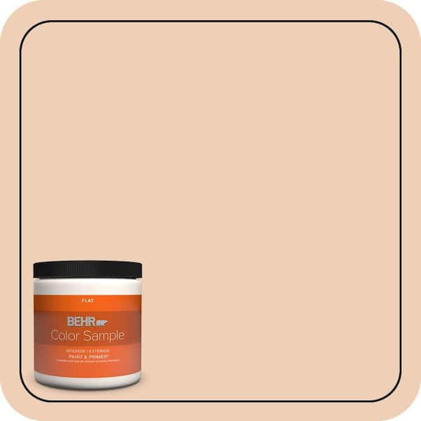 BEHR PREMIUM PLUS 8 oz. #260E-2 Clamshell Flat Interior/Exterior Paint ...