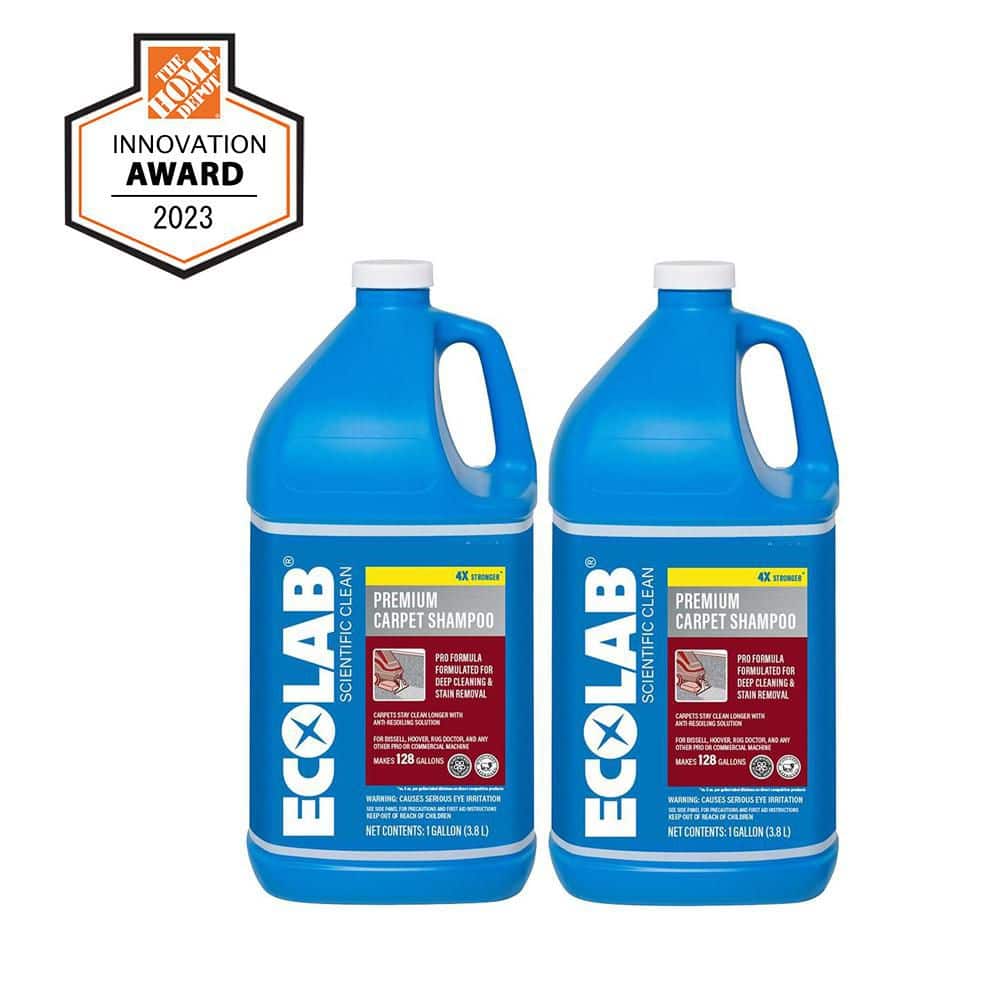 ECOLAB 1 Gal. Premium Carpet Shampoo Concentrate (2-Pack) 7700425C2 ...