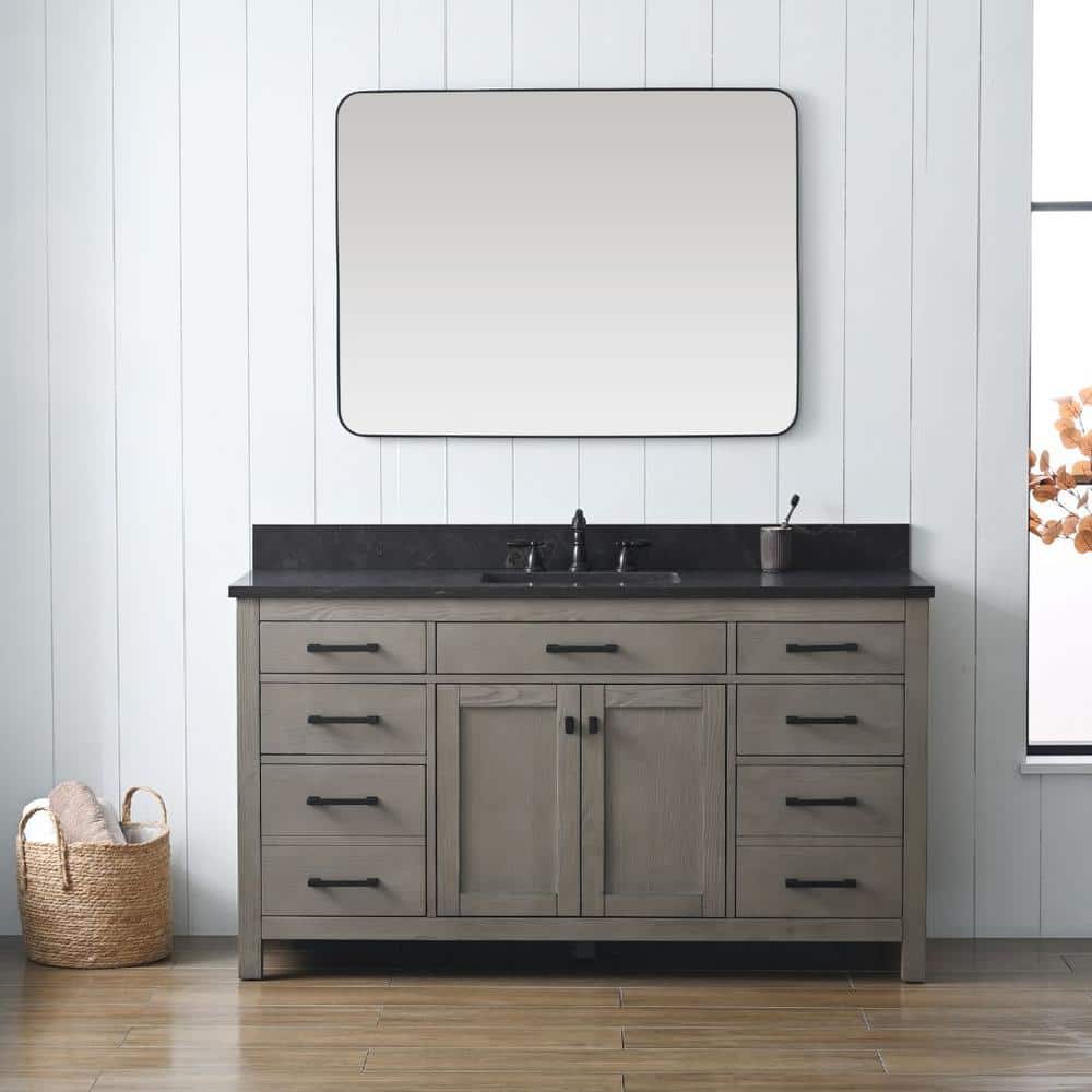 SUDIO Jasper 60 in. W x 22 in. D x 34 in. H Single Bath Vanity in ...