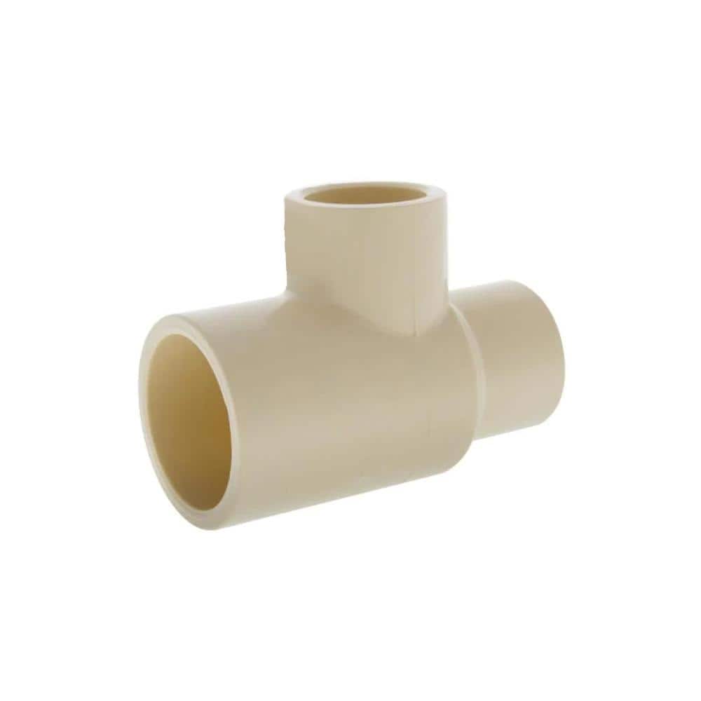 IPEX 3/4 in. x 1/2 in. x 1/2 in. CPVC-CTS Slip x Slip x Slip Reducing Tee 174003 - The Home Depot