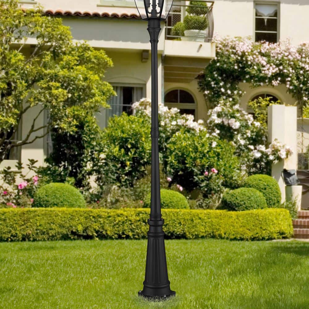 AVIANCE LIGHTING Crown Terrace 74 in. Textured Black Surface Mount ...