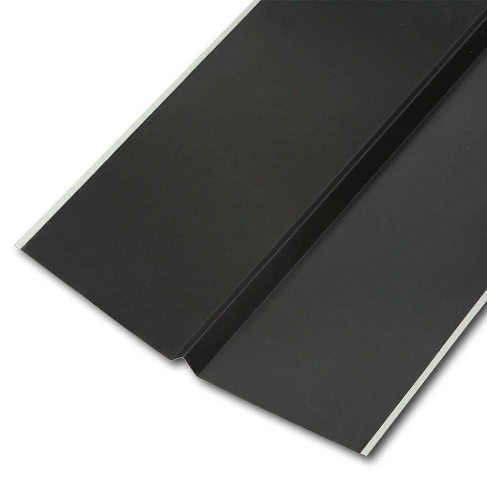 Amerimax Home Products 24 in. x 10 ft. Black 26-Gauge Galvanized Steel ...