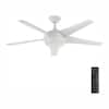Home Decorators Collection Windward IV 52 in. Indoor LED Matte White ...