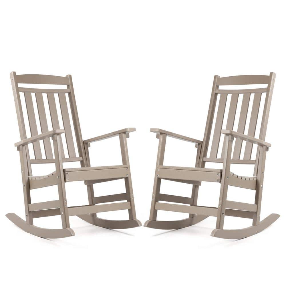 HARRIETT HOME LLC All Weather Resistant Recycled HDPE Plastic Porch ...