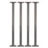 PIPE DECOR 1 in. x 2 ft. L Black Steel Pipe Square Flange Table Leg Kit ...