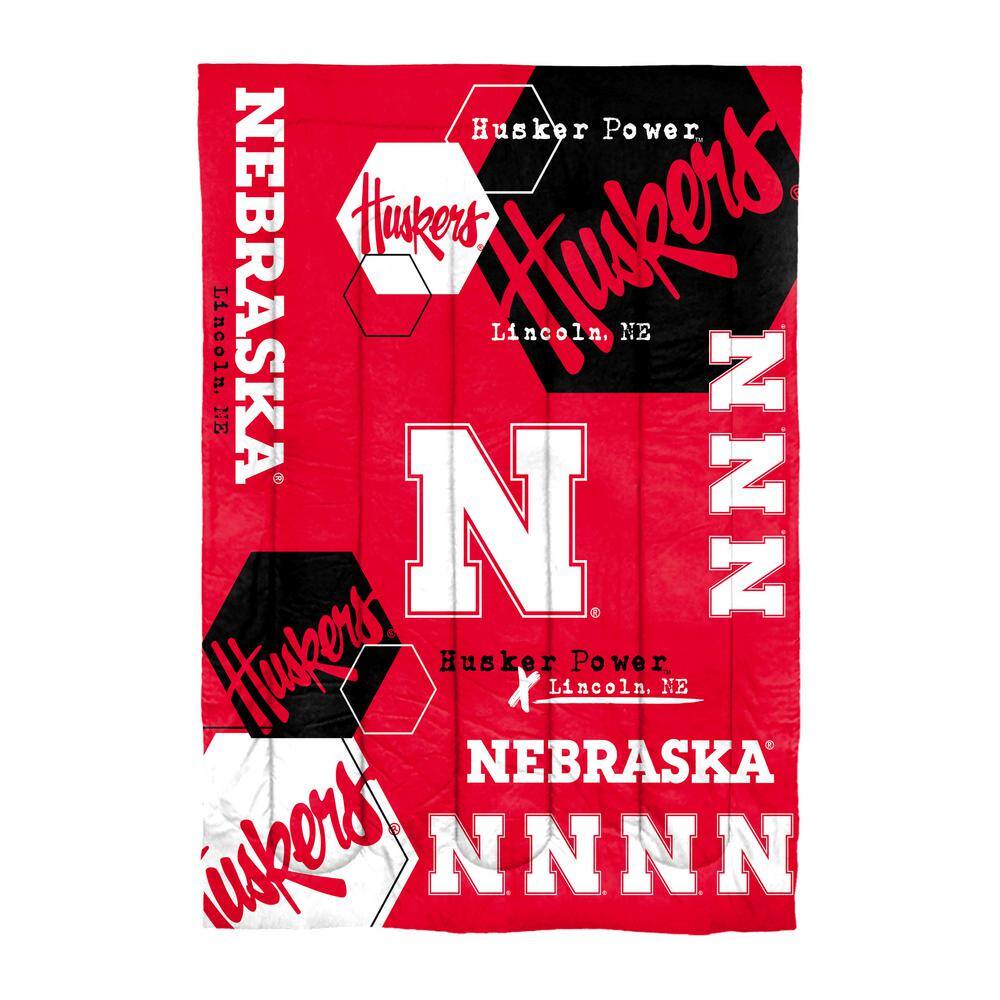 Nebraska Hexagon 2-Piece Twin Size Multi Colored Polyester Comforter ...