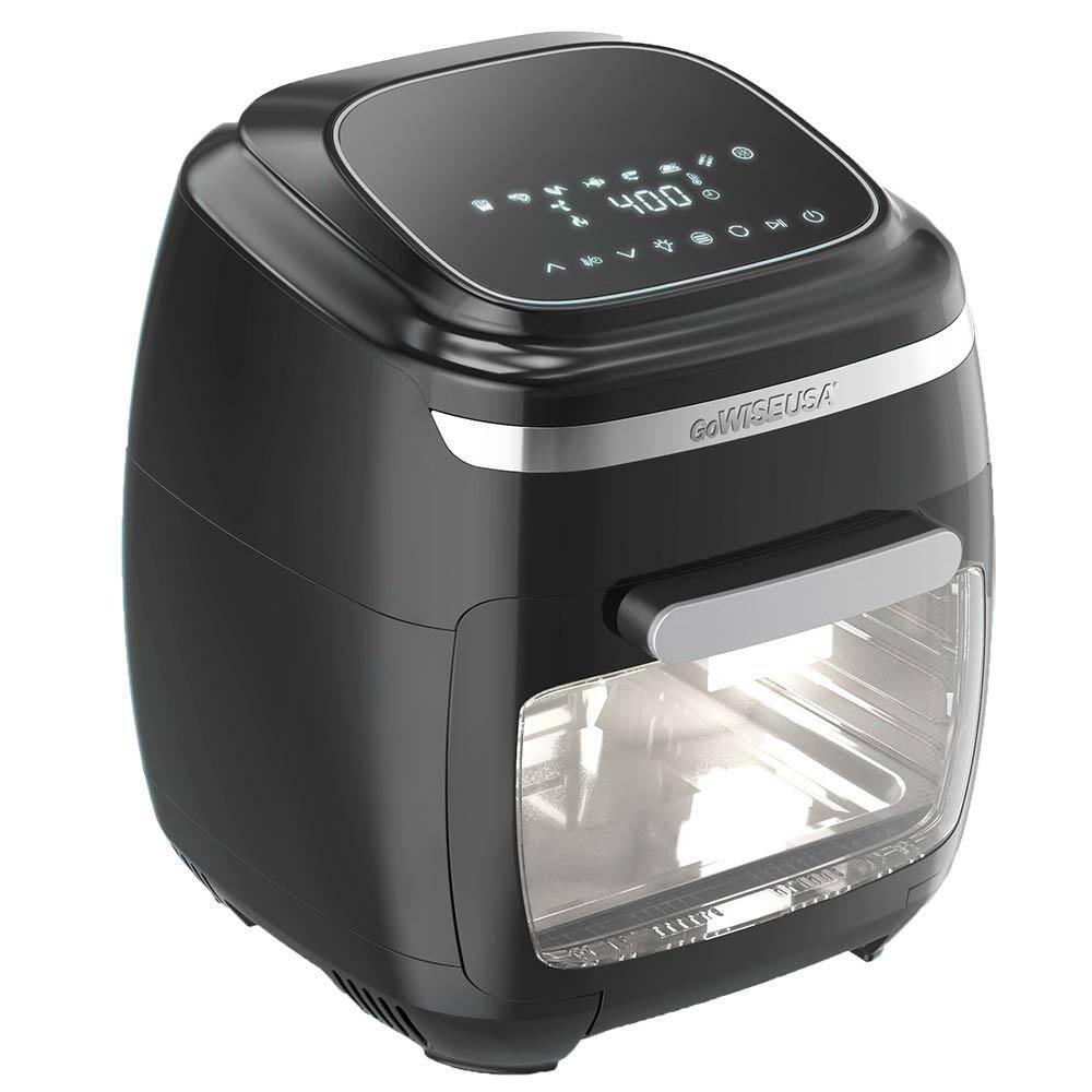 GoWISE USA 1700-Watts 11.6 Qt. Multi Vibe Black Air Fryer Oven with ...