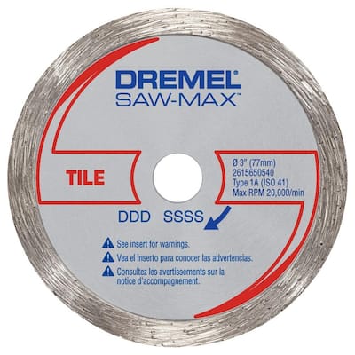 Dremel 3 In. Saw-Max Wood and Plastic Carbide Wheel SM500