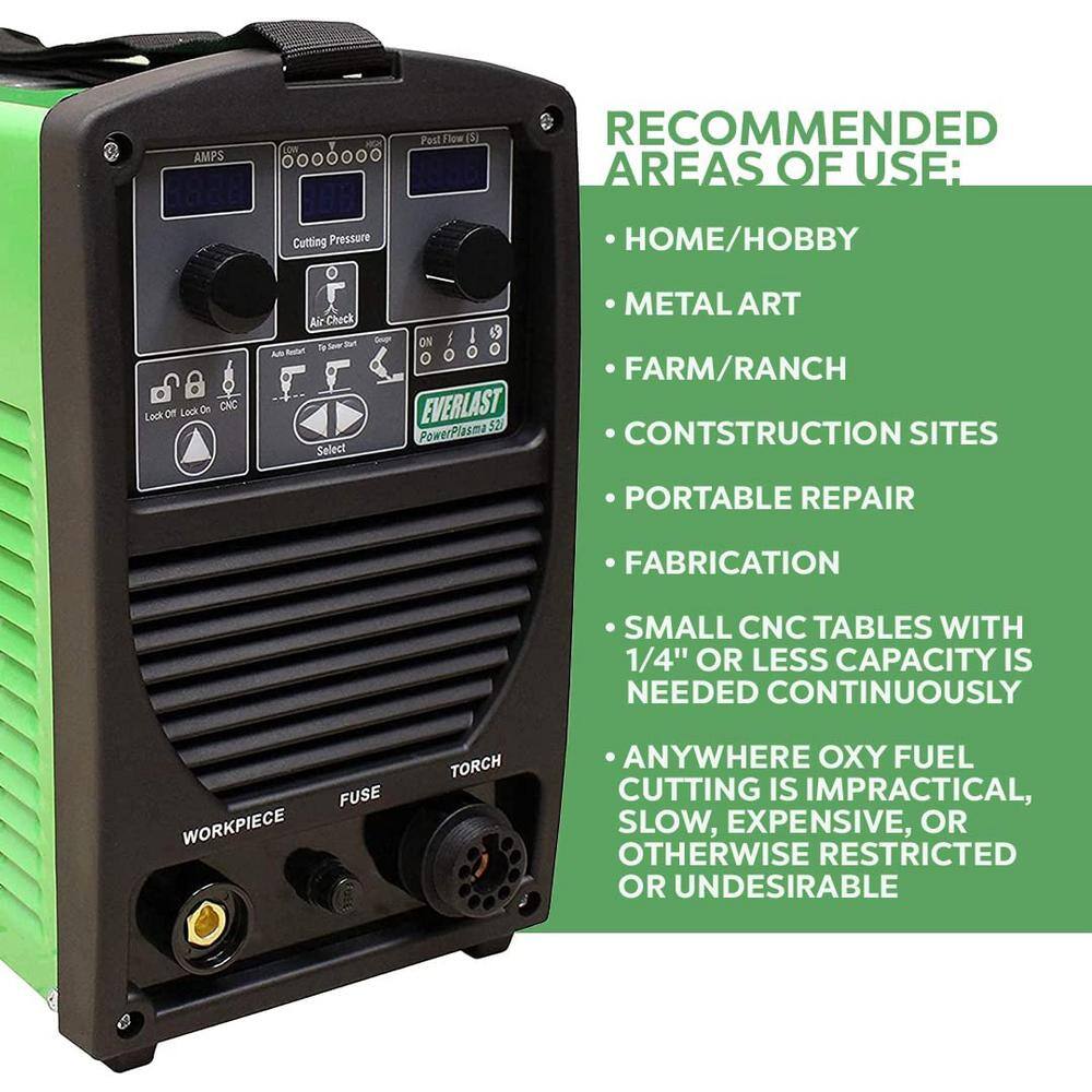 Buy 50 Amp PowerPlasma 52i IGBT Inverter Plasma Cutter with 15/16 in ...