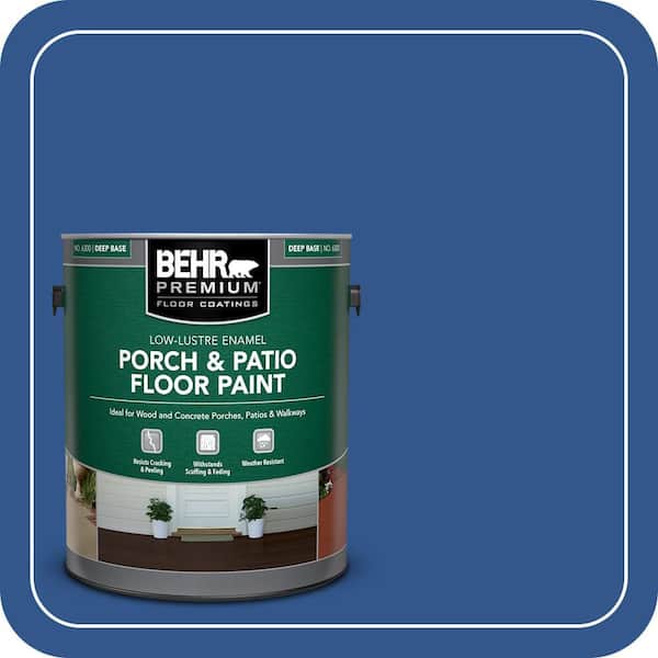 BEHR PREMIUM 1 gal. #PPU15-03 Dark Cobalt Blue Low-Lustre Enamel ...