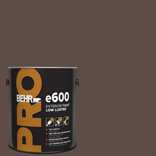 BEHR PRO 1 gal. #750B-7 Thick Chocolate Low Luster Exterior Paint ...