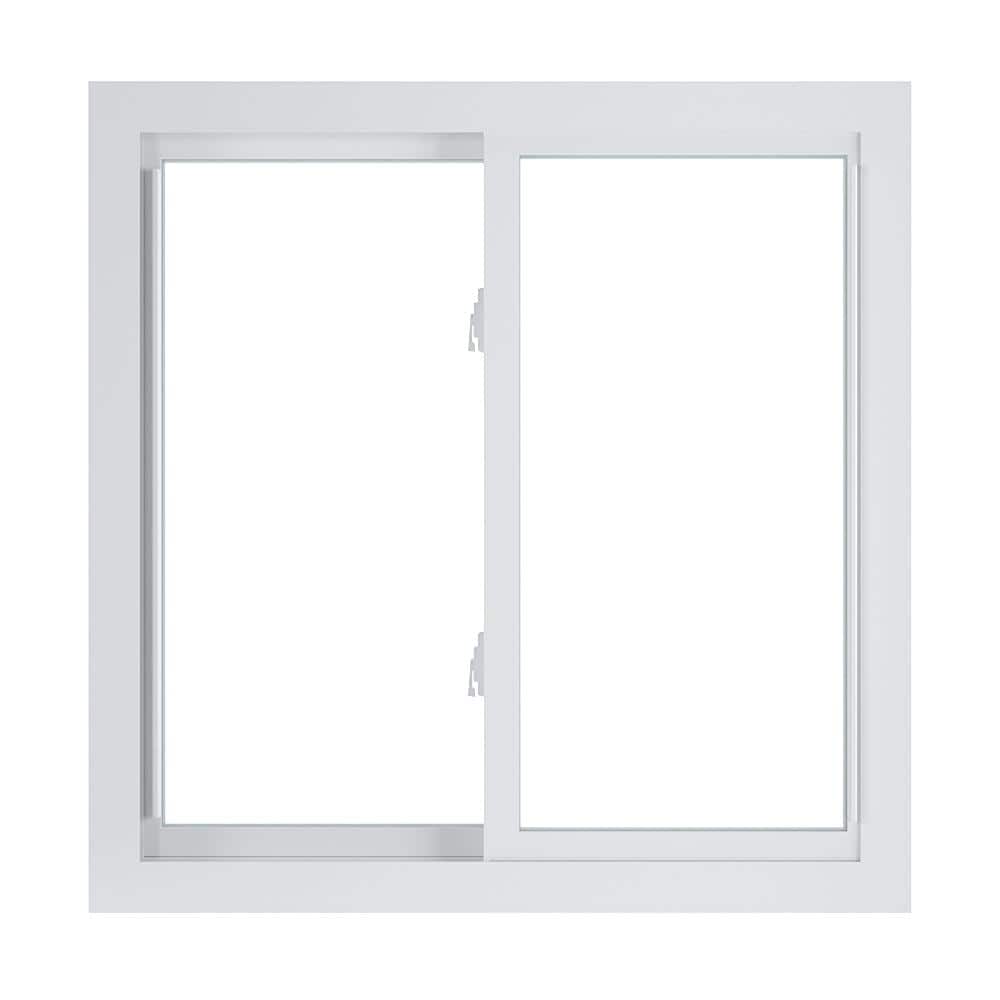 American Craftsman 36 in. x 36 in. 70 Series White Sliding Low-E Argon ...