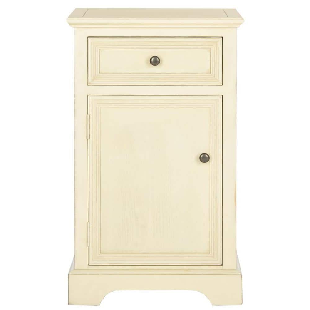 SAFAVIEH Jarome White/Cream End Table AMH6627D - The Home Depot