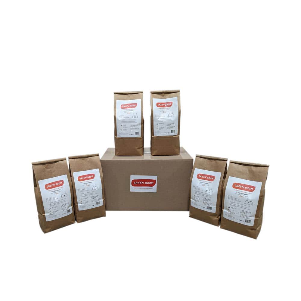 GREEN BOOM Loose Spill Sorbent 3 lbs. (Flat Surface) (6-Pack) L0003S-6 ...