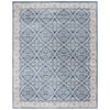 SAFAVIEH Brentwood Navy/Cream 10 ft. x 13 ft. Antique Floral Border ...