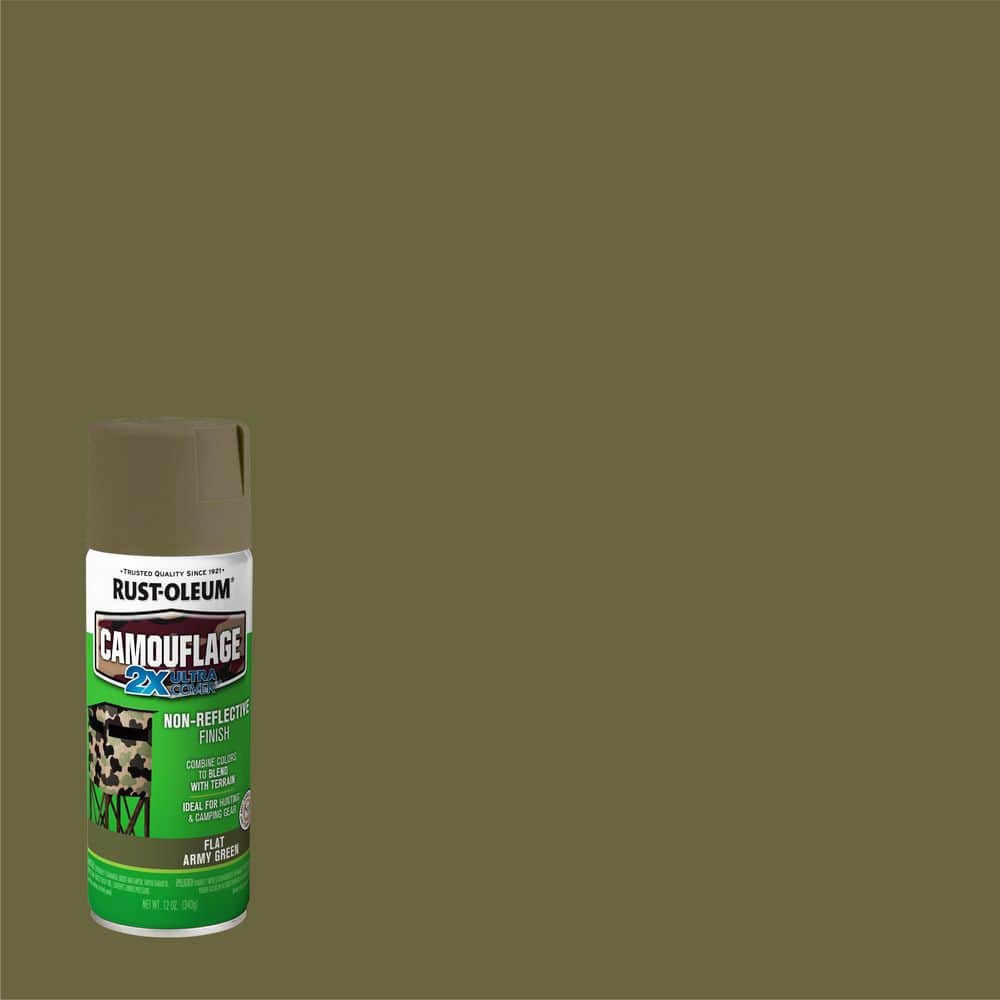Rust-Oleum Specialty 12 oz. Army Green Camouflage Spray Paint 279176 ...