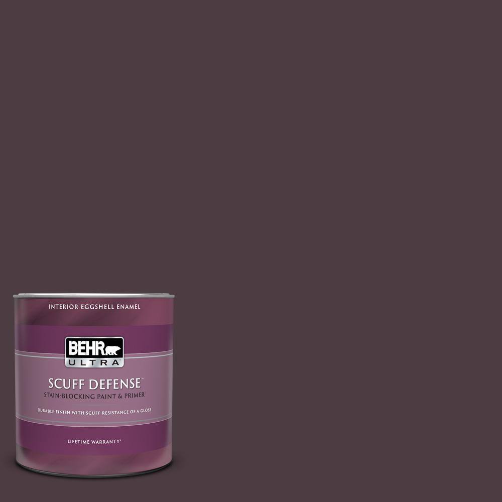 BEHR ULTRA 1 qt. #T18-04 Nocturne Shade Extra Durable Eggshell Enamel ...