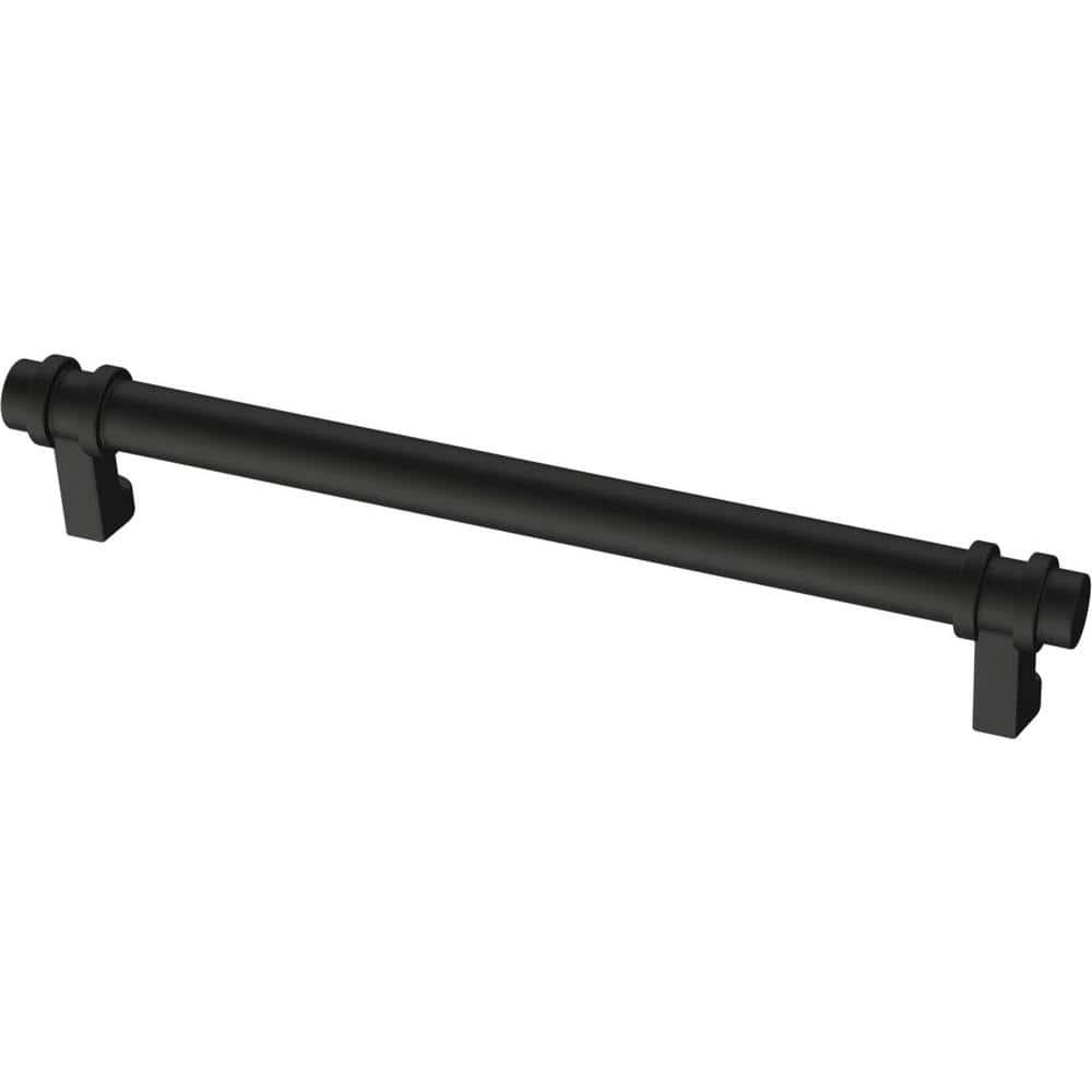 Liberty Classic Ringed 6-5/16 in. (160 mm.) Matte Black Cabinet Drawer ...