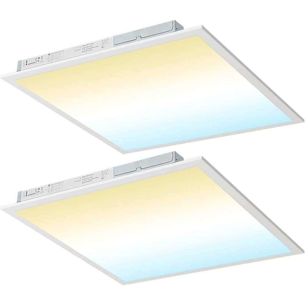 Adewalk 2 ft. x 2 ft. Integrated LED Panel Light Internal Driver Drop ...