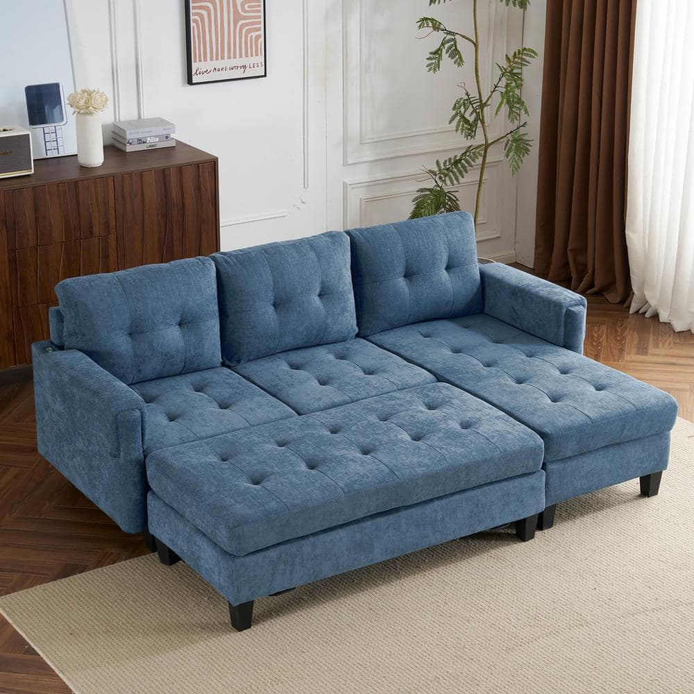 Small sectional sofa with reversible chaise store