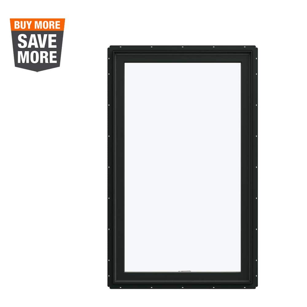 JELD-WEN 36 in. x 54 in. W-5500 Right-Hand Casement Wood Clad Window ...