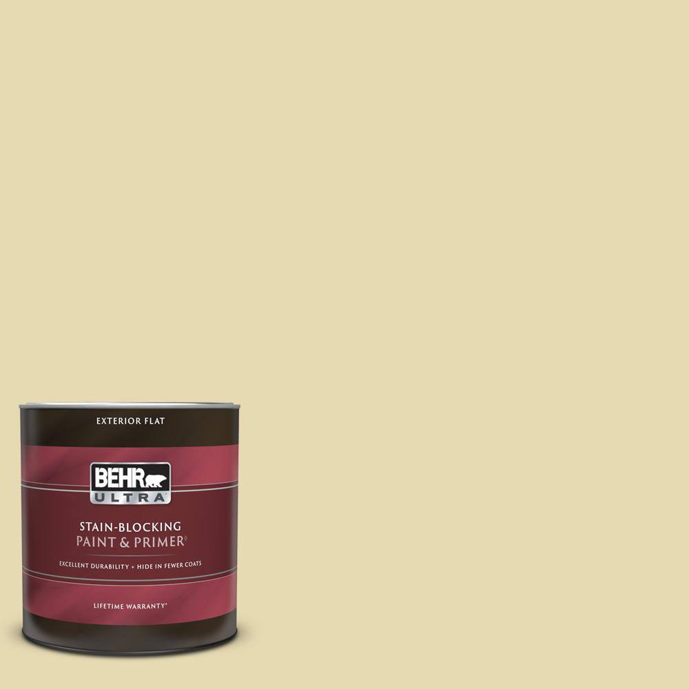 BEHR ULTRA 1 Qt. #390E-3 Rainforest Dew Flat Exterior Paint & Primer ...