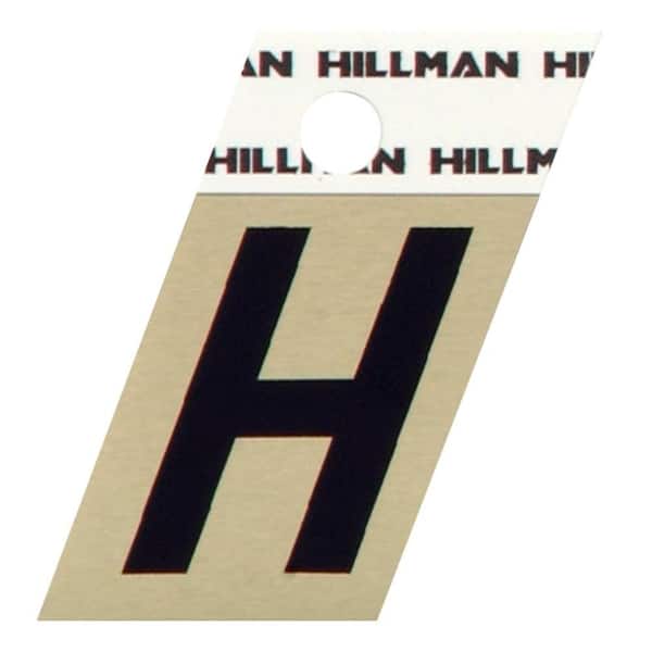 Hillman 1-1/2 in. Aluminum Angle-Cut Letter H 840508 - The Home Depot