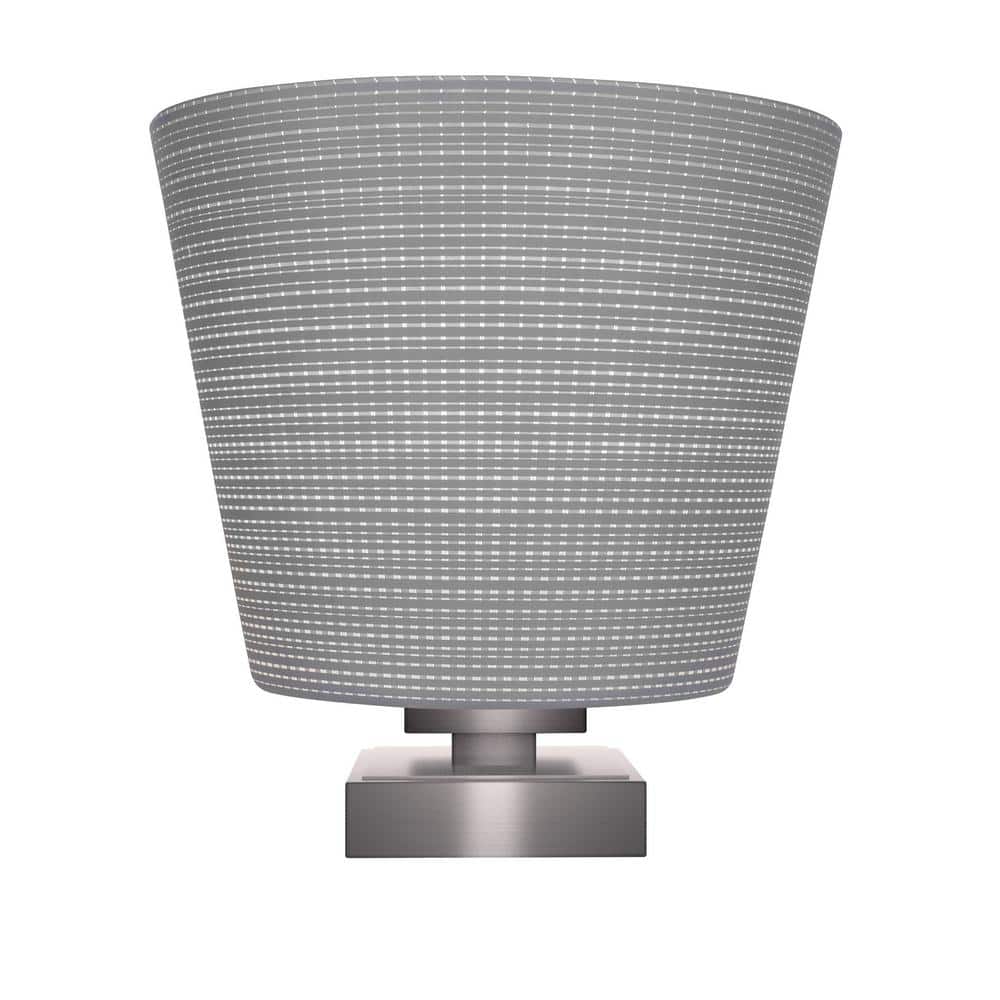 Quincy 10 in. Graphite Accent Lamp with Glass Shade 5R2GP4082 - The ...