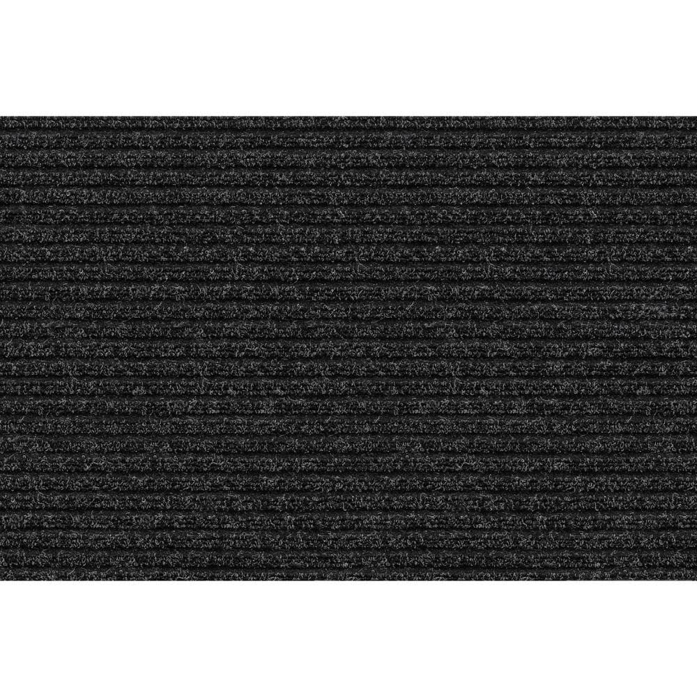 TrafficMaster Rib Charcoal 18 in. x 27 in. Door Mat 60144280018x27 ...